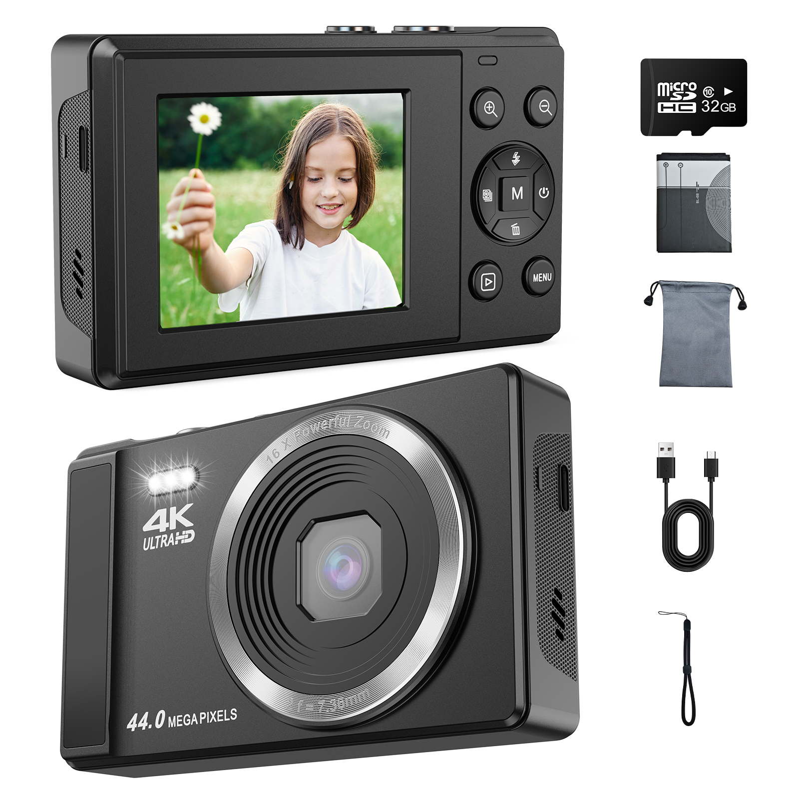 VILINICE 4K Digital Camera,Ultra HD 16x Zoom Video & Photo Camera up to ...