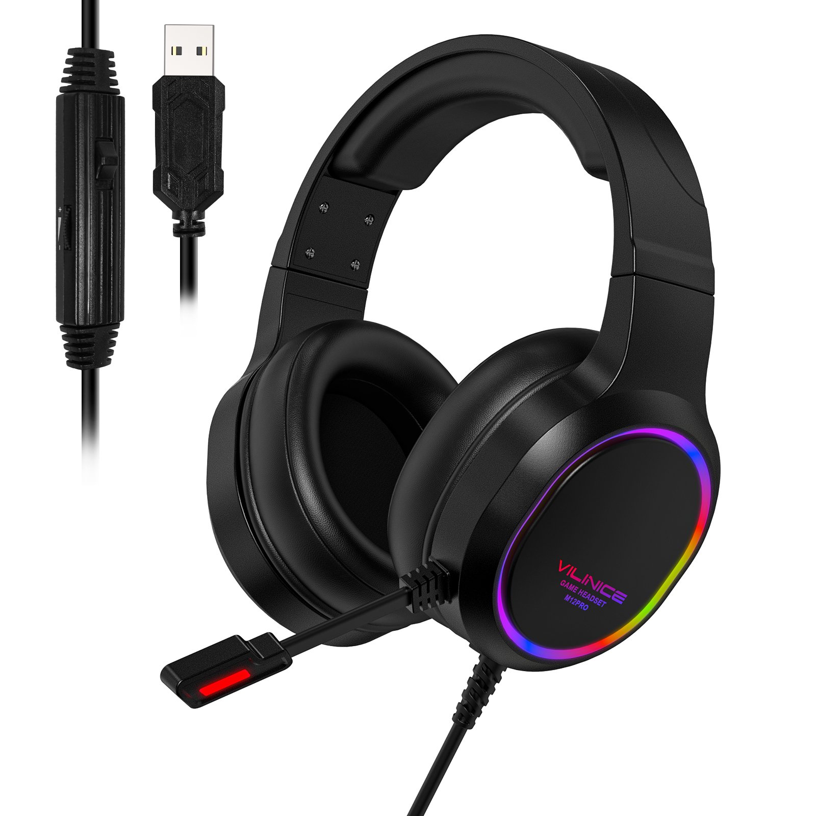 VILINICE Wired Gaming Headset, Headphone with Noise Cancelling ...